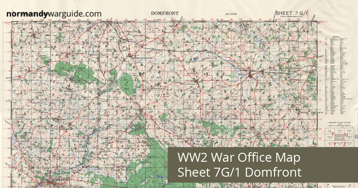 7G/1 - Domfront - War Office Map (1:50,000) » Normandy War Guide
