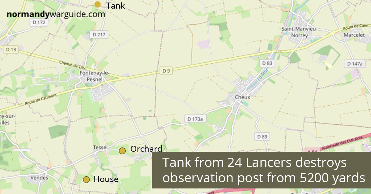 Tank from 24th Lancers Regiment destroys observation post from 5200 ...