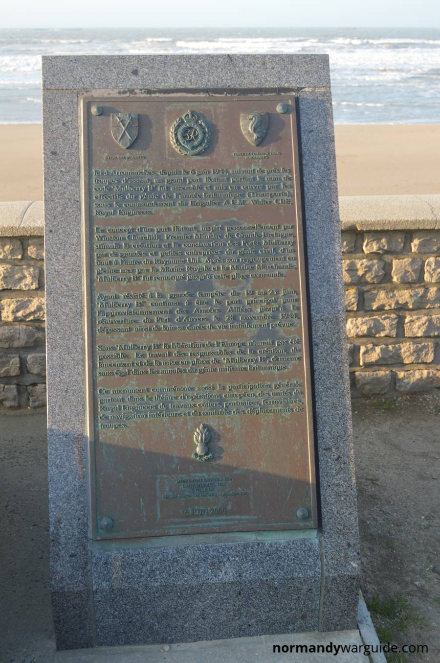 Arromanches Artificial Harbour Memorial » Normandy War Guide