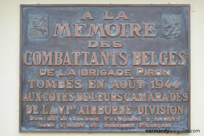 Belgian Piron Brigade Memorial, Ranville | Normandy War Guide
