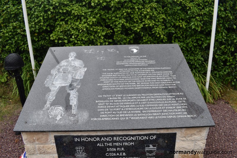 Filthy 13 Memorial, Le Moulin | Normandy War Guide