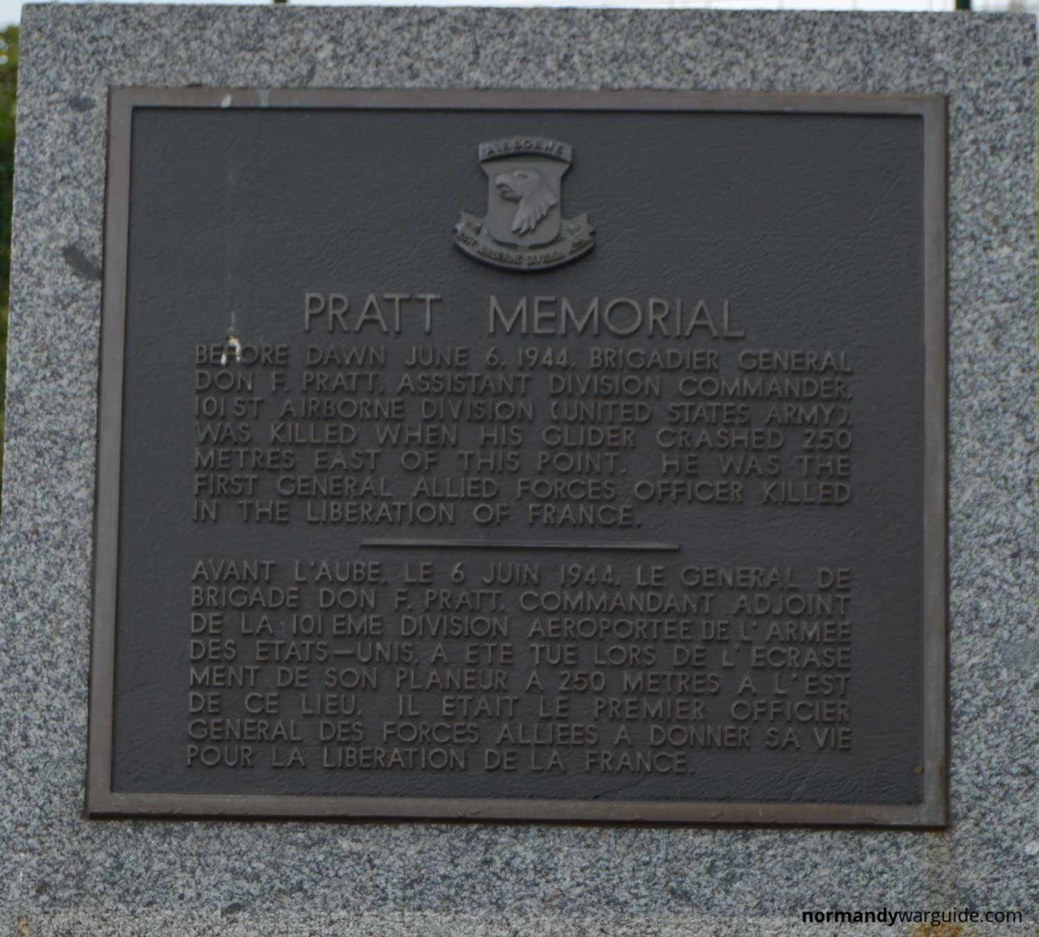 General Pratt Memorial » Normandy War Guide