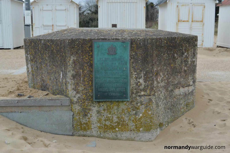 Queen's Own Rifles Memorial, Bernières-sur-Mer » Normandy War Guide